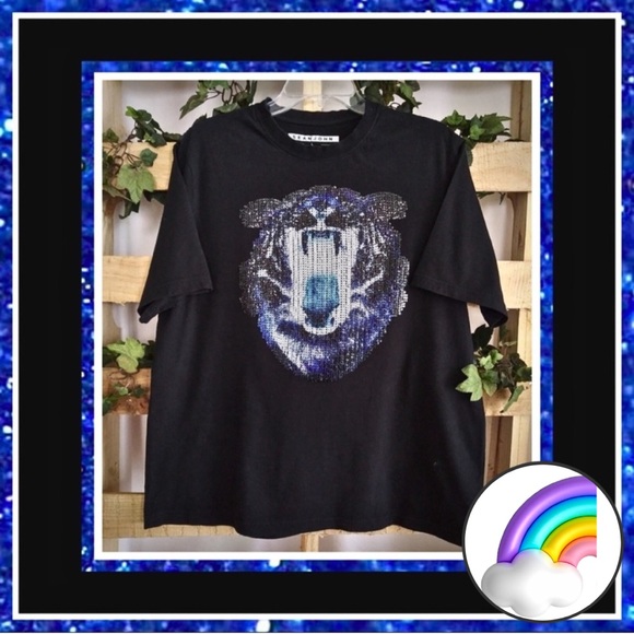 Sean John | Shirts | 324 Sean Jean Sequin Tiger Tshirt | Poshmark